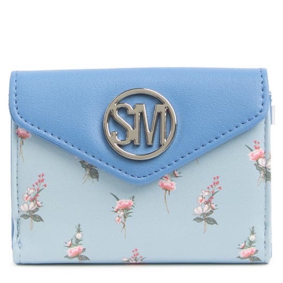 Steve Madden | Bags | Steve Madden Misty Flap Wallet Blue Multi New ...